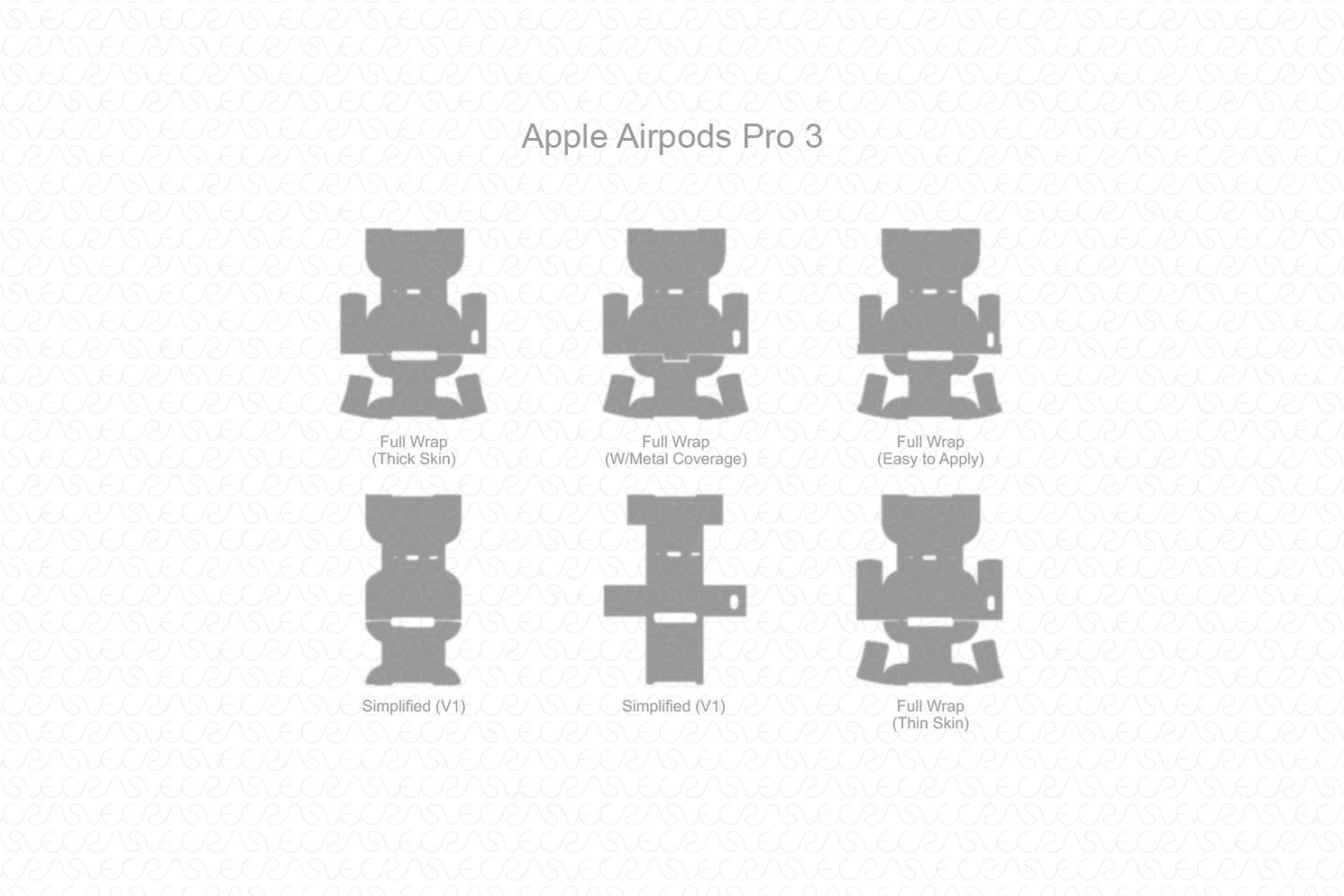 Apple AirPods Pro 3 2025 | Skin Template Vector — VecRas