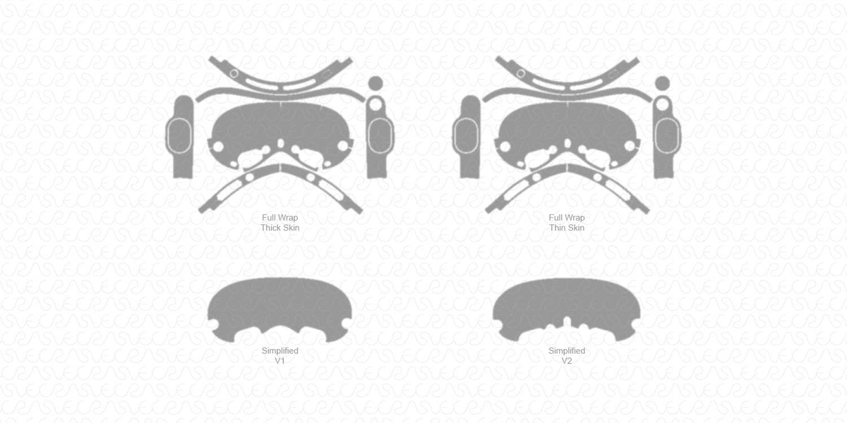 Most Precise Apple Vision Pro VR Headset Vinyl Skin Cut File Template ...
