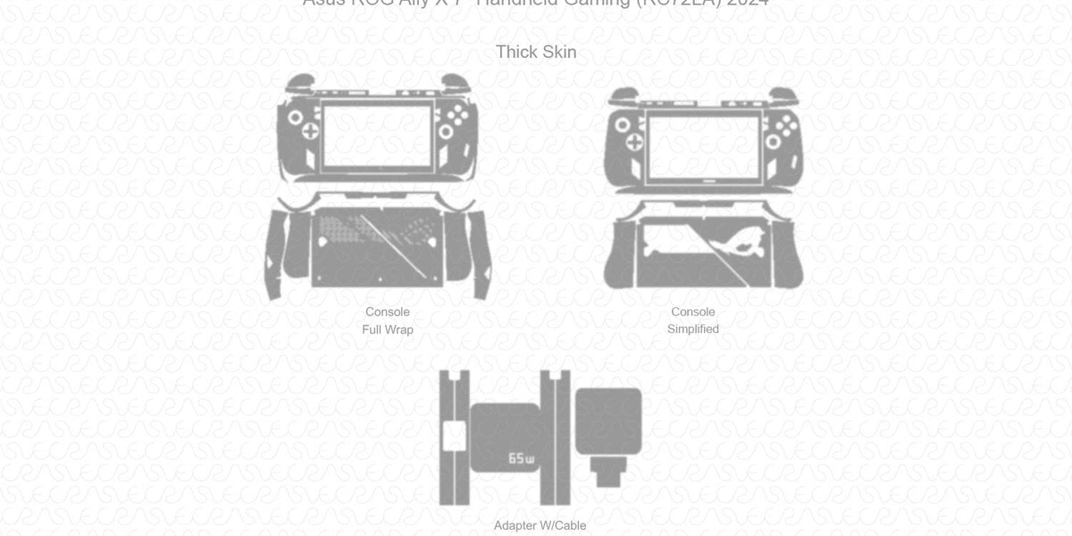 Exclusive ROG Ally X Handheld Gaming PC Skin CutFile Vector Template ...