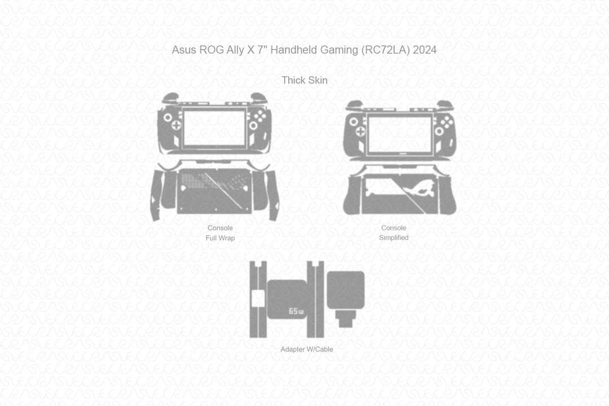 Exclusive ROG Ally X Handheld Gaming PC Skin CutFile Vector Template ...