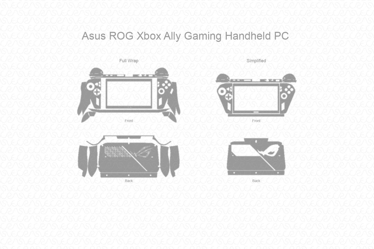 Exclusive Asus ROG Xbox Ally Handheld Gaming PC Skin CutFile Vector ...