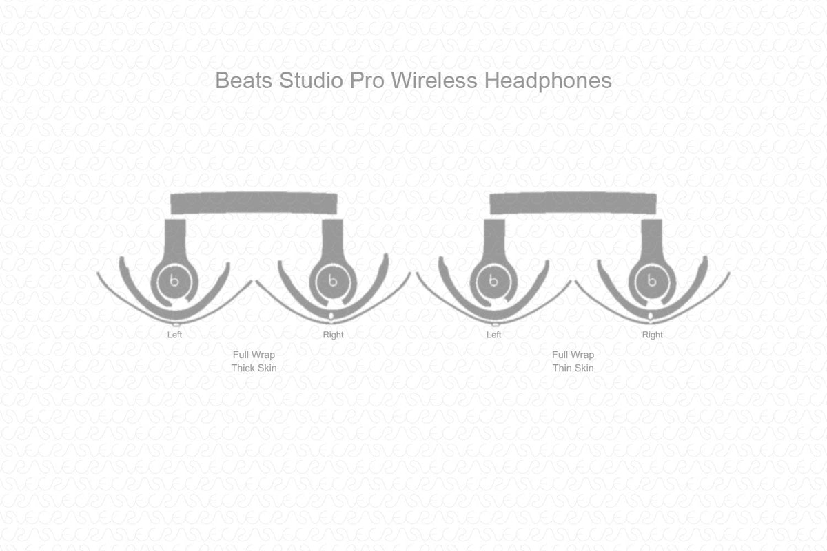 Beats Studio Pro Headphones | Vinyl Skin Cut File Template — VecRas