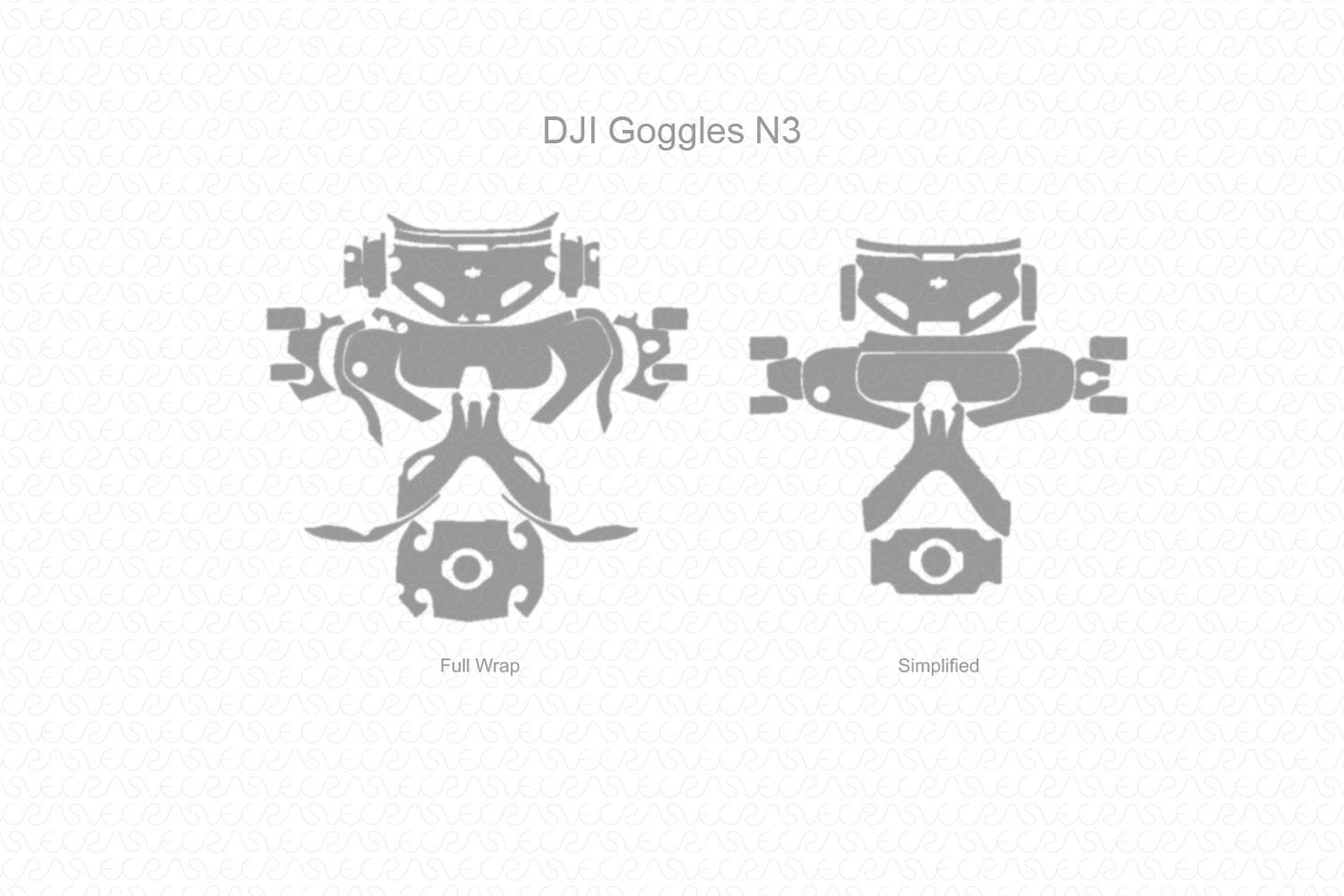 DJI Goggles N3 Skin CutFile Template Full Wrap SVG — VecRas
