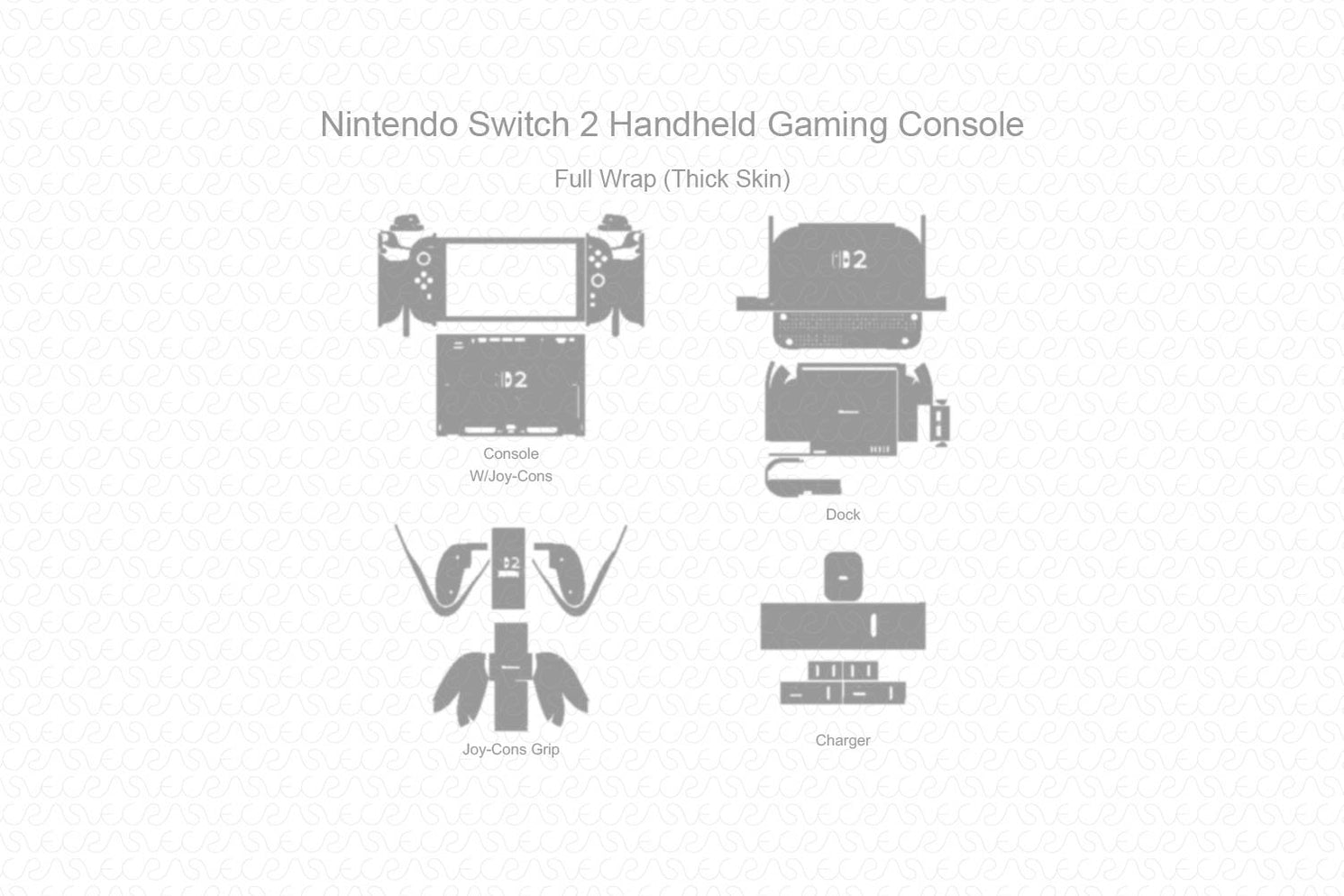 Exclusive Nintendo Switch 2 Console Skin CutFile Vector Template Full ...