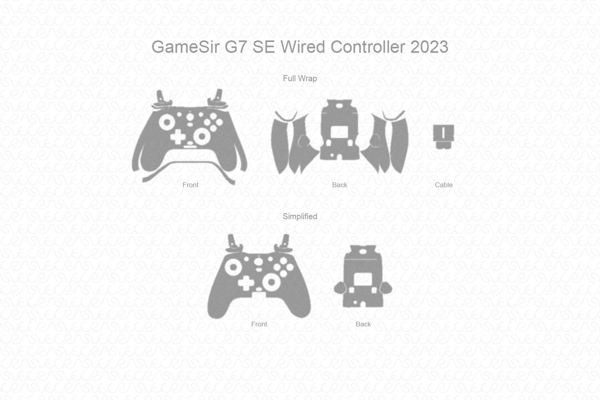 GameSir G7 SE Wired Controller Vinyl Skin Cut File Template — VecRas