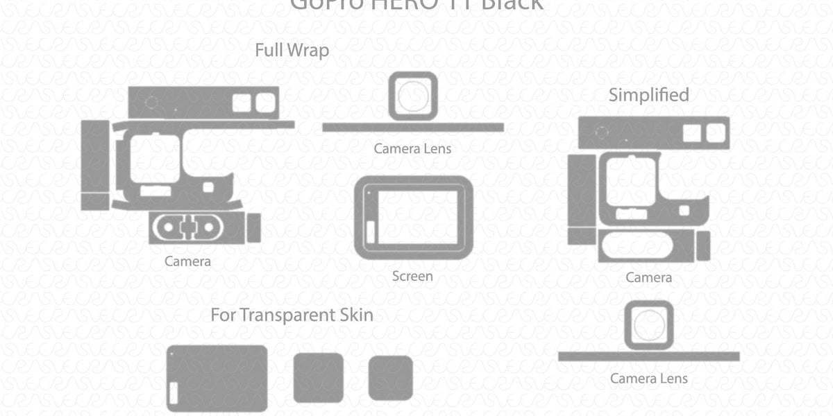 GoPro HERO 11 Skin CutFile Vector Template Full Wrap SVG — VecRas