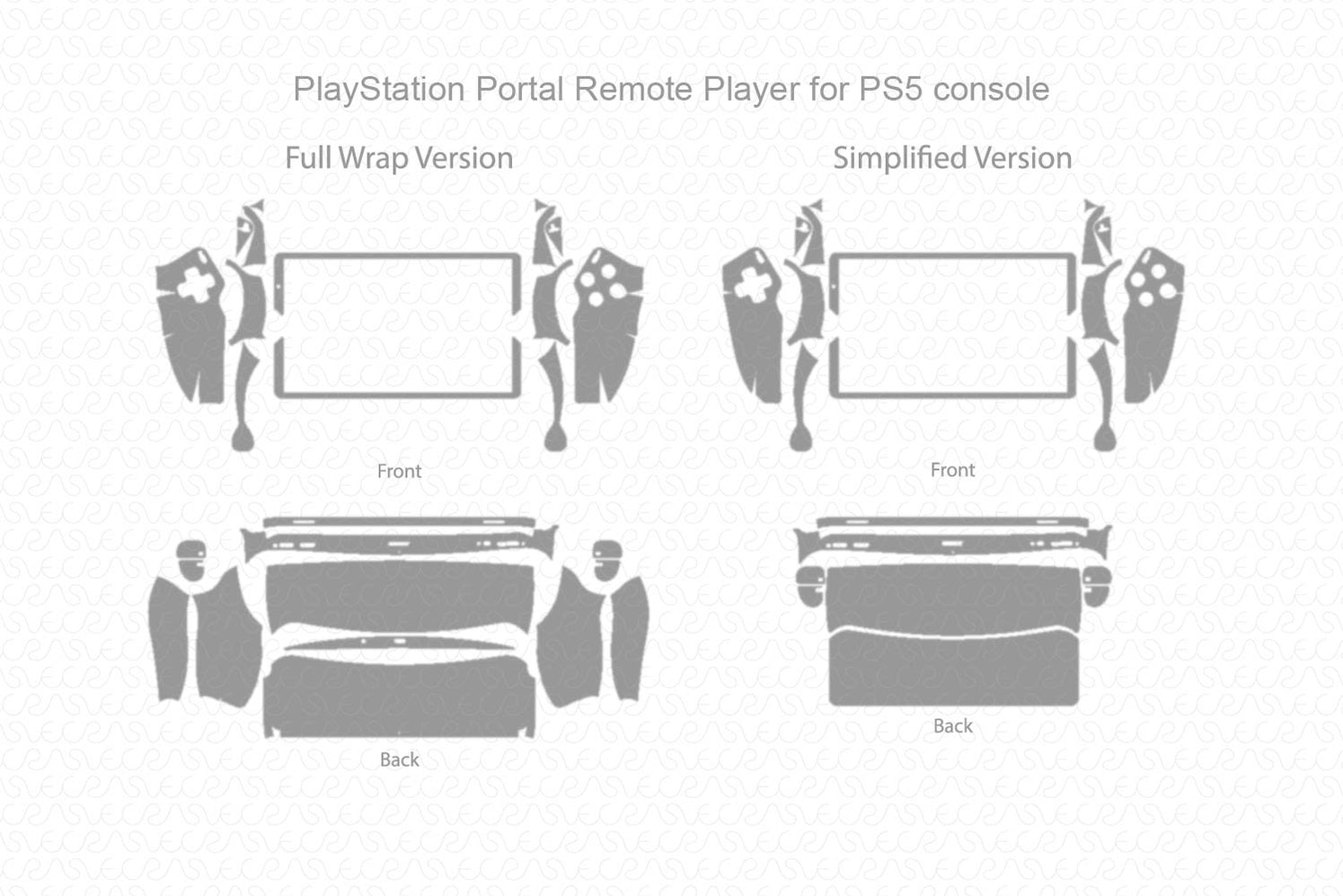 Vinyl Ready Vector Cut File Templates for PlayStation Gaming Skins in ...