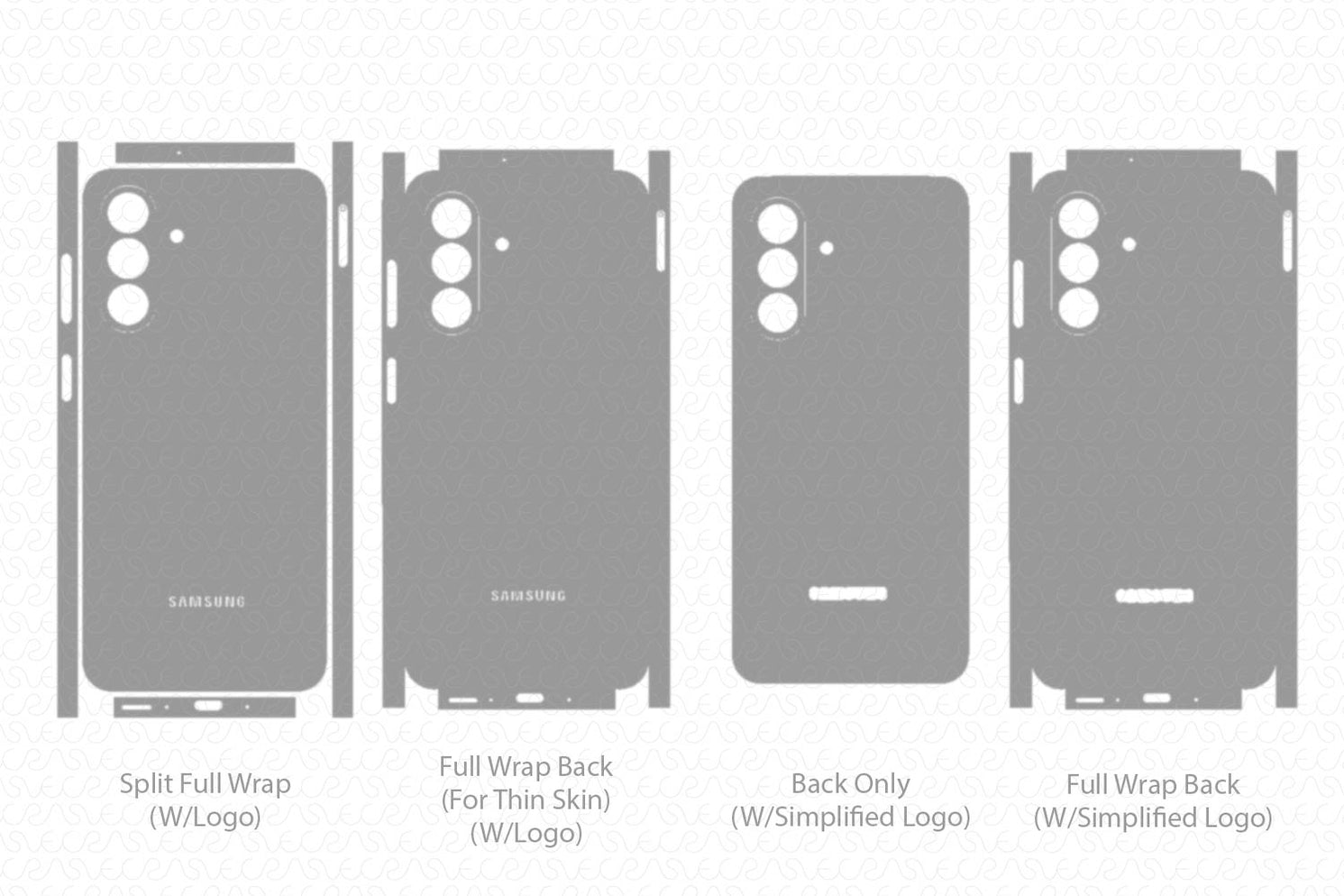 Exclusive Galaxy S25 2025 Skin CutFile Vector Template Full Wrap SVG ...