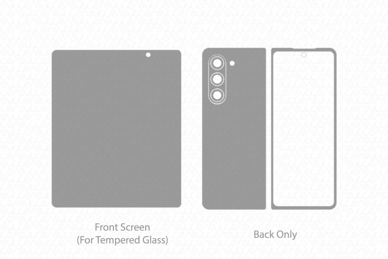 Exclusive Galaxy Fold 5 5G Skin CutFile Vector Template Full Wrap SVG ...