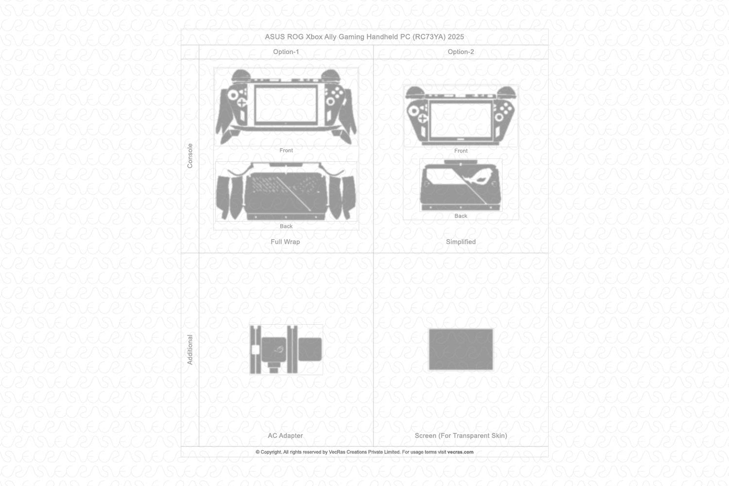 Exclusive Asus ROG Xbox Ally Handheld Gaming PC Skin CutFile Vector ...