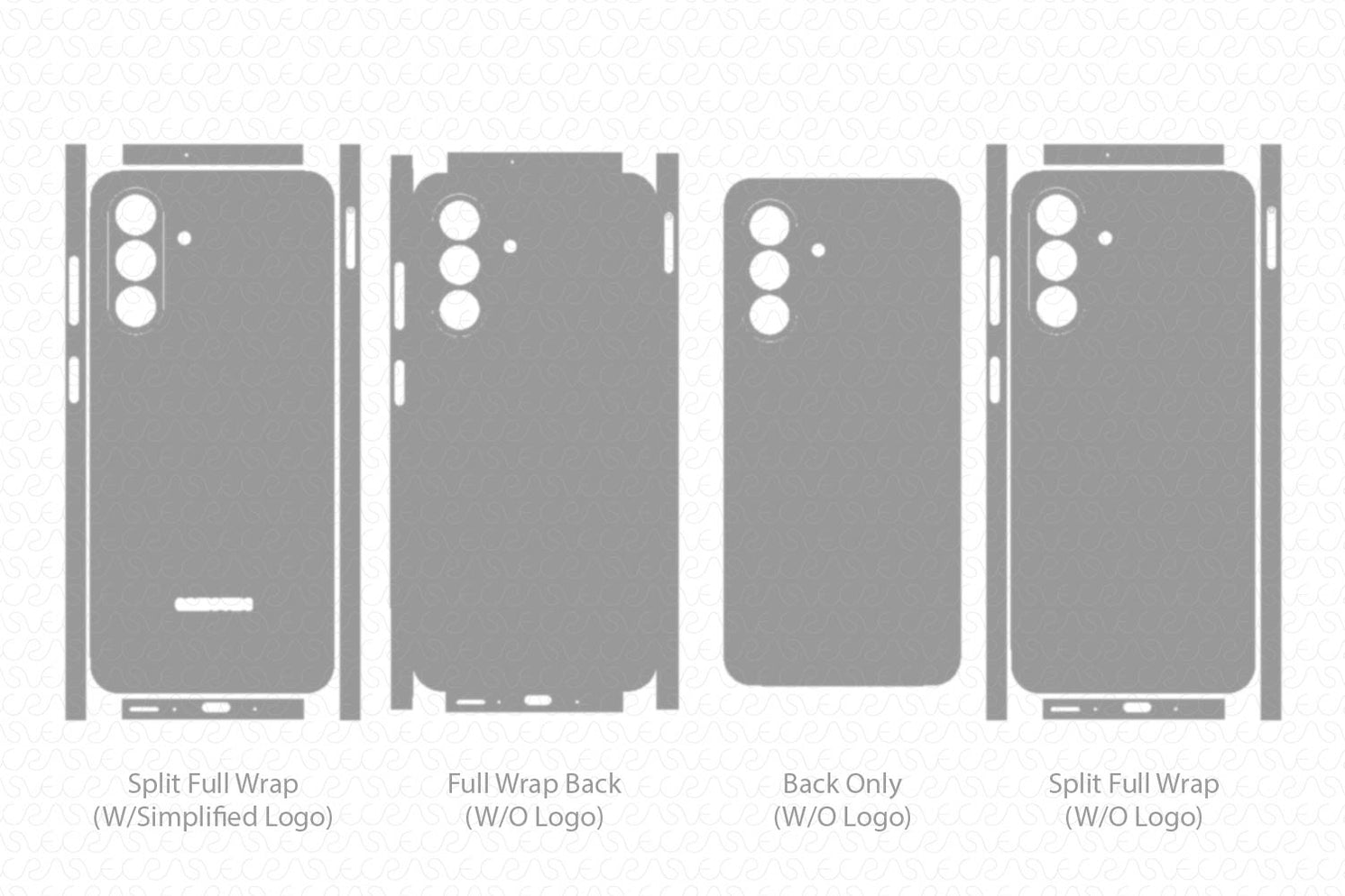 Exclusive Galaxy S25 2025 Skin CutFile Vector Template Full Wrap SVG ...