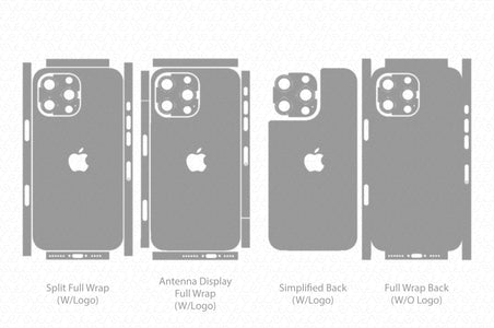 iPhone 16 Pro Max Skin CutFile Vector Template Full Wrap SVG — VecRas