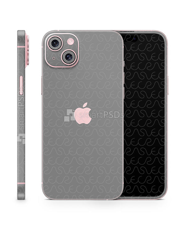 iPhone 15 Plus (2023) PSD Skin Mockup Template