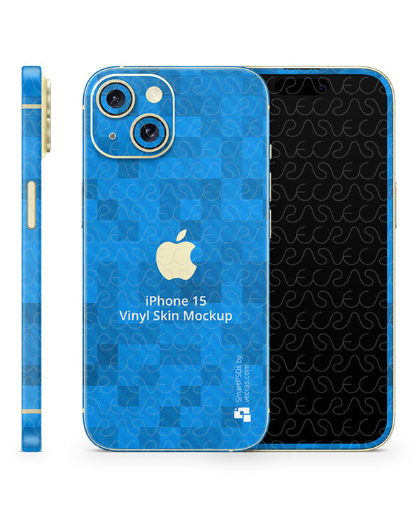 iPhone 15 (2023) PSD Skin Mockup Template — VecRas
