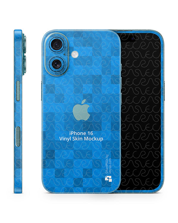 iPhone 16 2024 PSD Skin Mockup Template — VecRas