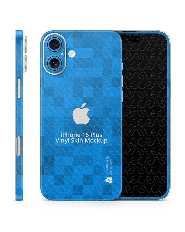 Mobile Phones Vinyl Skin Design Mockup PSD Templates - Apple iPhones ...