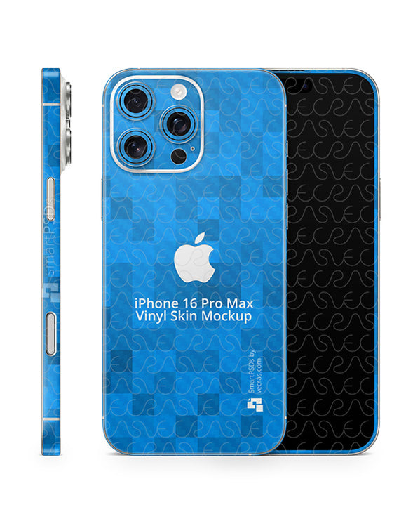 iPhone 16 Pro Max 2024 PSD Skin Mockup Template — VecRas