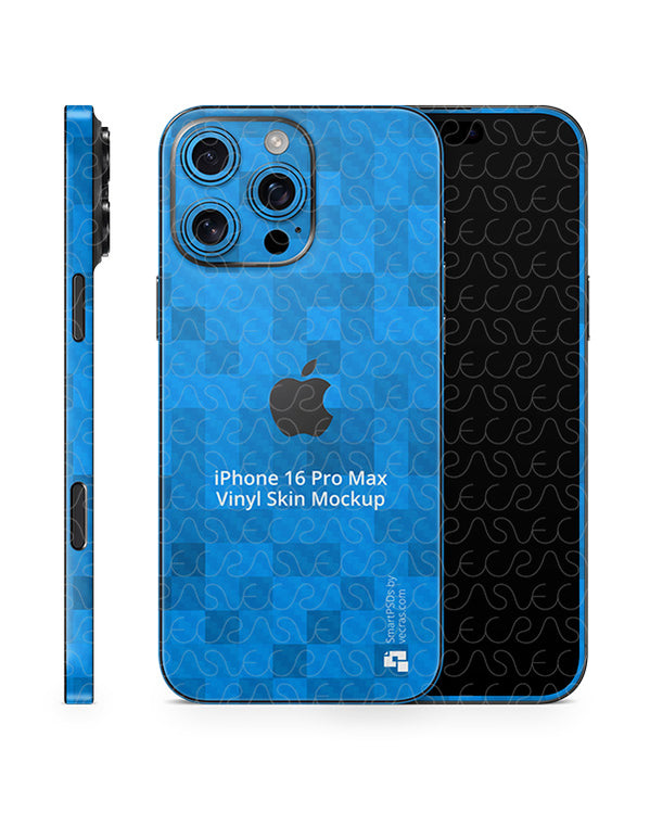 iPhone 16 Pro Max 2024 PSD Skin Mockup Template — VecRas