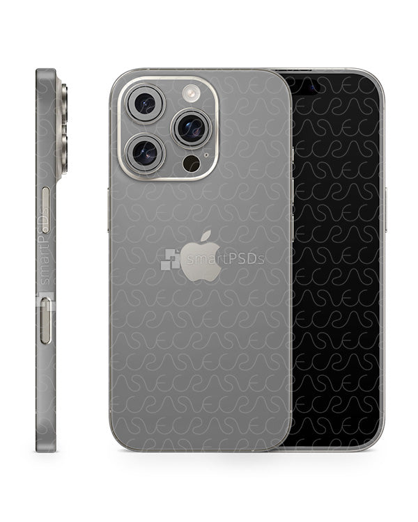 iPhone 16 Pro 2024 PSD Skin Mockup Template — VecRas