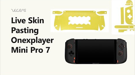 ONEXPLAYER Mini Pro 7 Full Wrap Decal Skin CutFile Vector Template Full ...