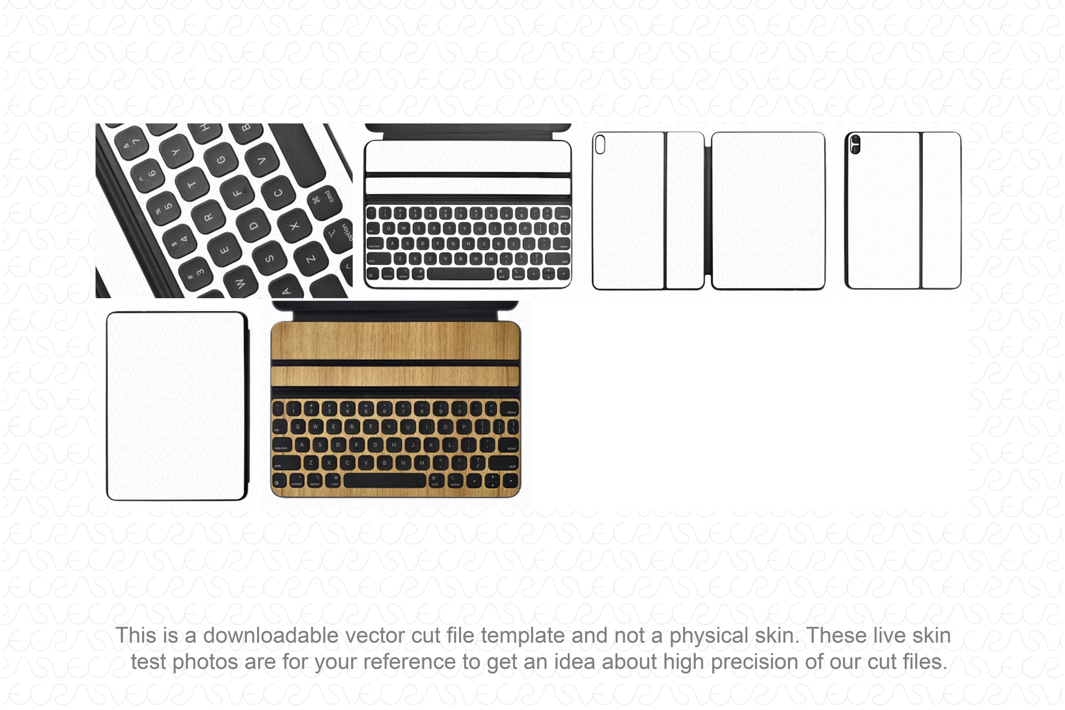 Apple Smart Keyboard Folio A2038 Case Skin CutFile Vector Template Full ...