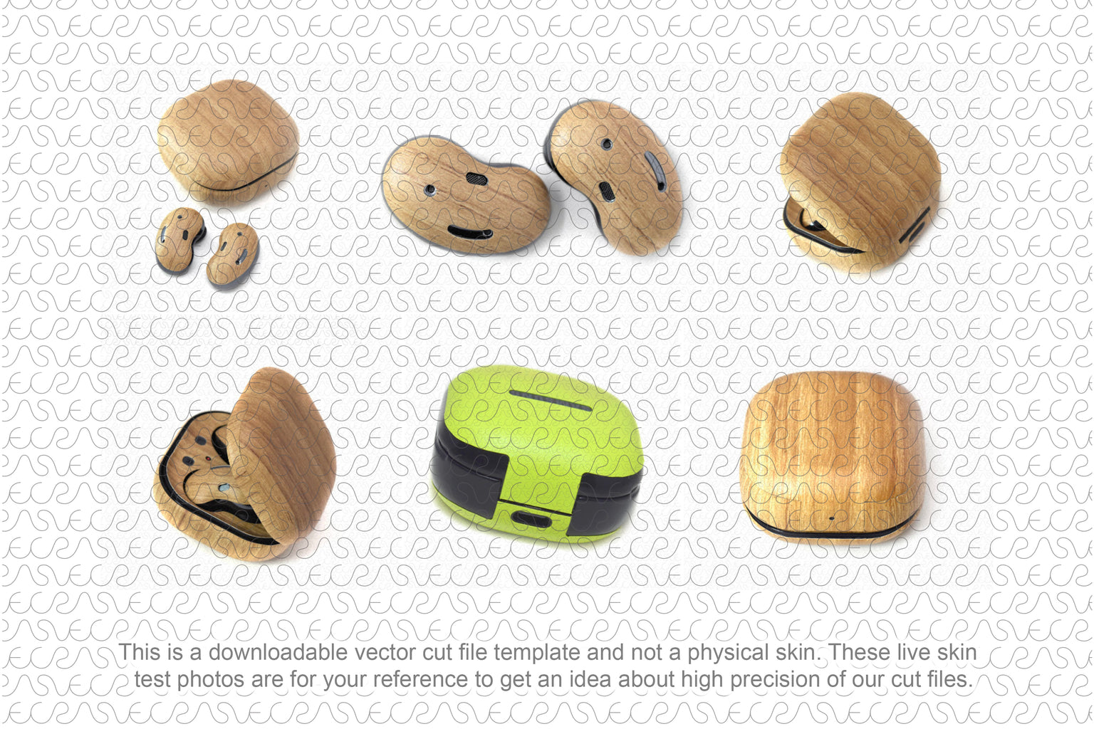 Vinyl Ready Vector Cut File Templates for AirPods / Earbuds Skins in Ai ...
