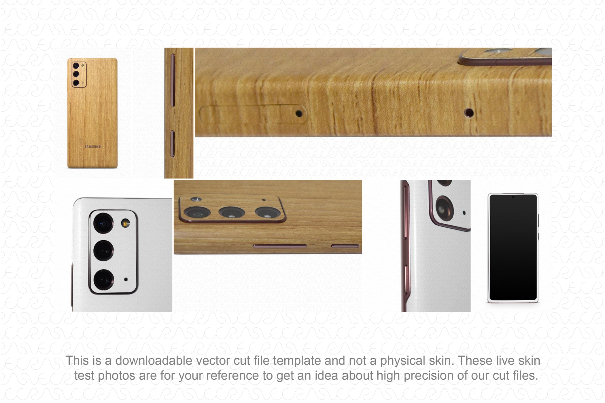 Galaxy Note 20 Skin CutFile Vector Template Full Wrap SVG — VecRas