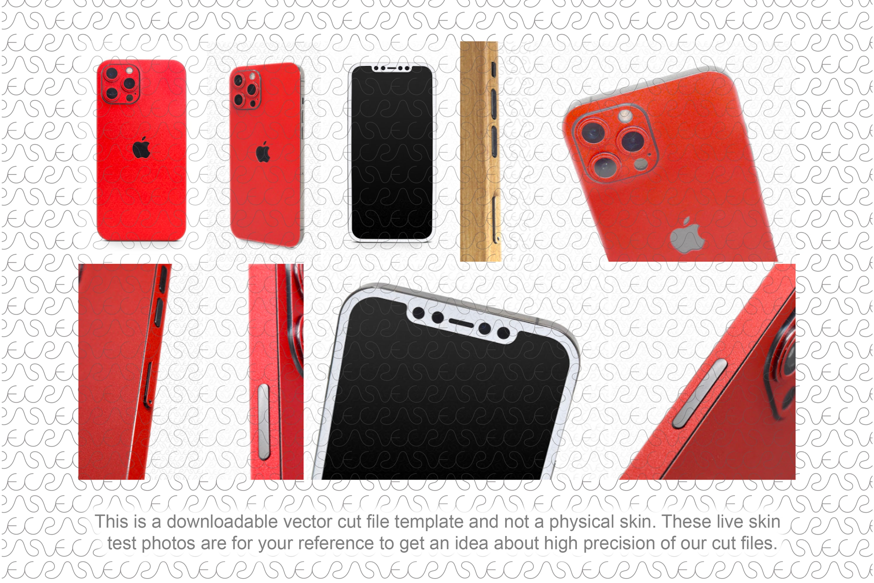 iPhone 12 Pro Max Skin CutFile Vector Template Full Wrap SVG — VecRas