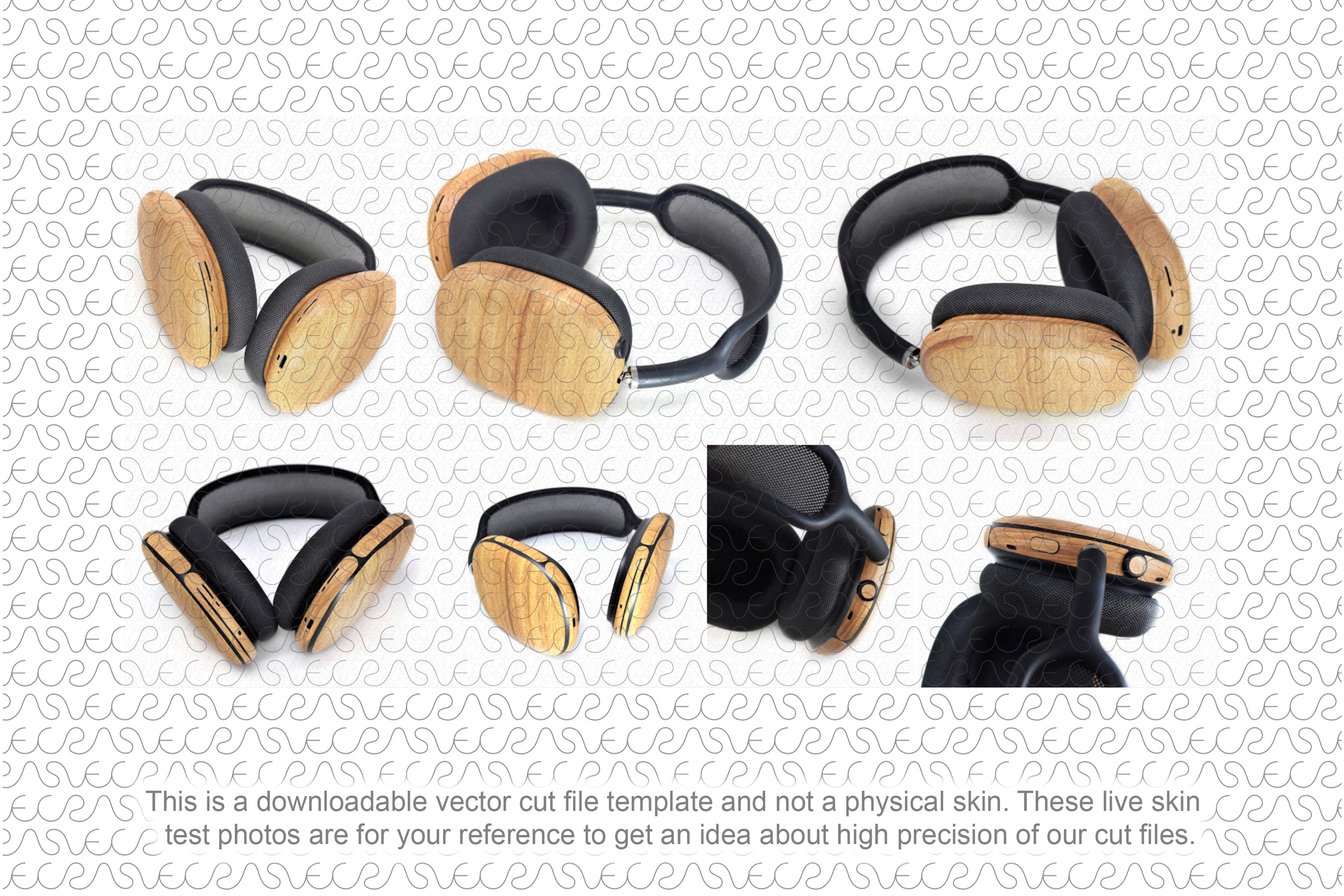 Apple AirPods Max 2020 Skin CutFile Vector Template Full Wrap SVG — VecRas