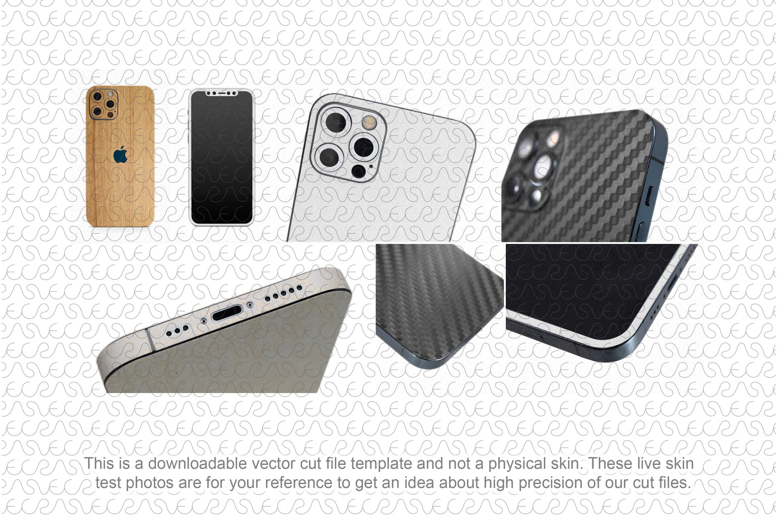 Vinyl Ready Vector Cut File Templates for Apple iPhone Skins in Ai, PLT ...