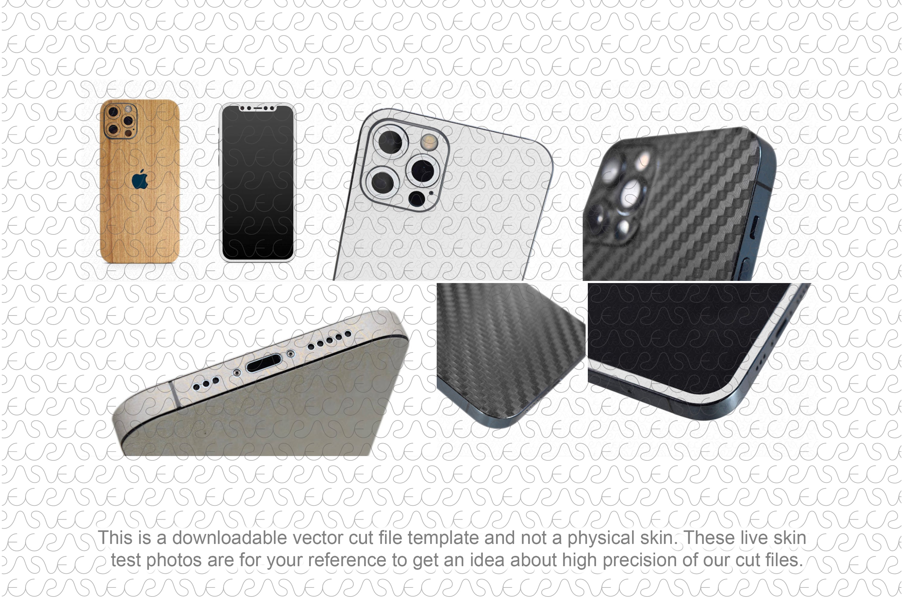 iPhone 12 Pro (2020) Skin CutFile Vector Template Full Wrap SVG — VecRas