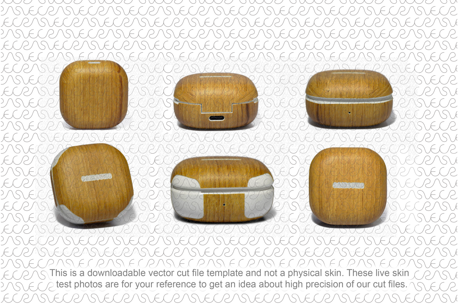 Vinyl Ready Vector Cut File Templates for AirPods / Earbuds Skins in Ai ...