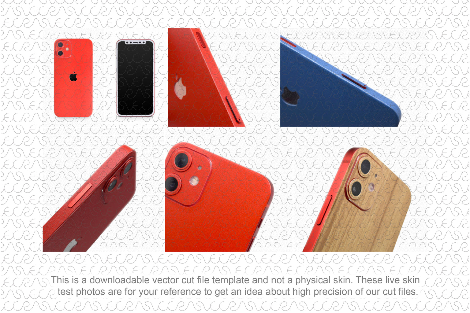 Vinyl Ready Vector Cut File Templates for Apple iPhone Skins in Ai, PLT ...