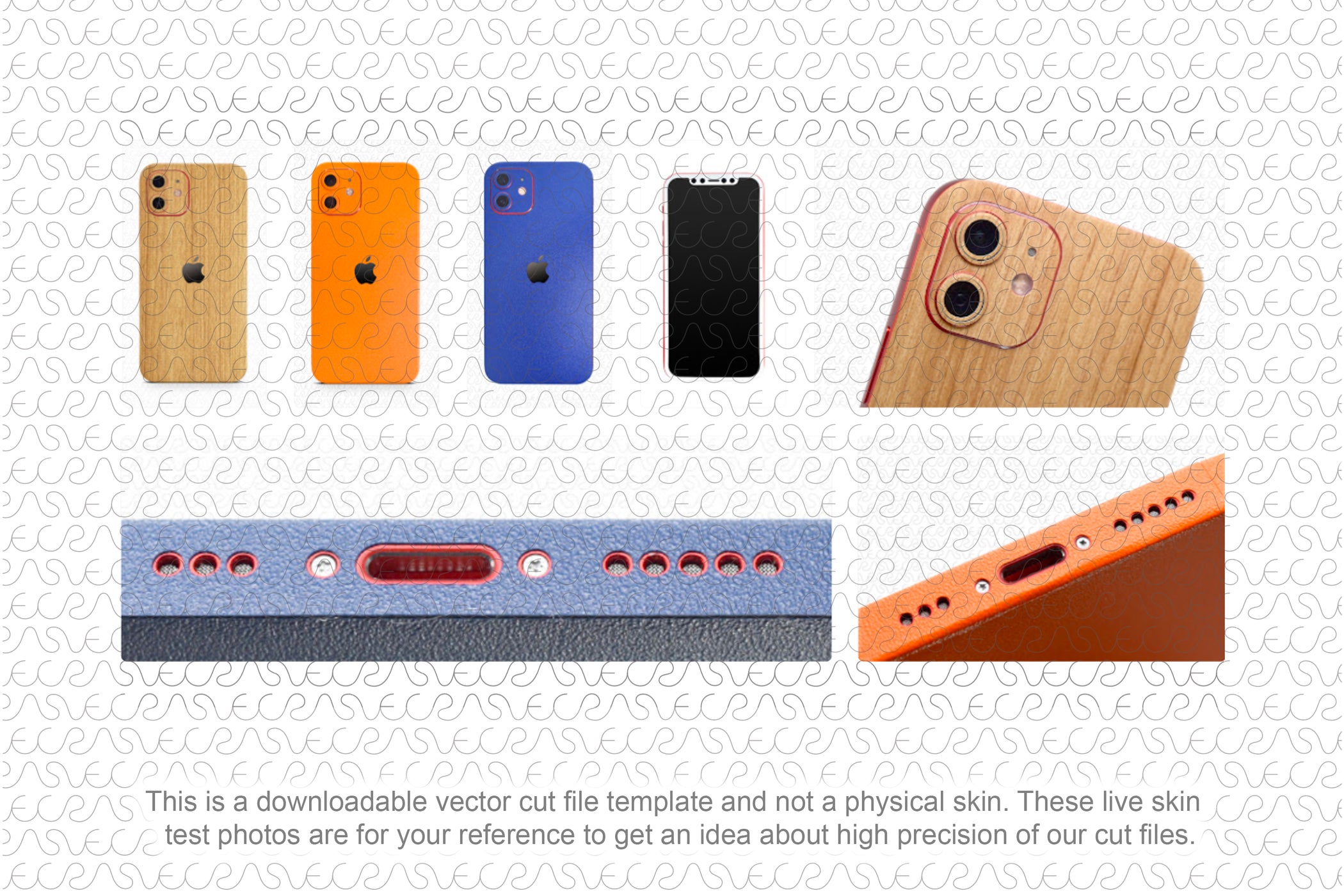 iPhone 12 (2020) Skin CutFile Vector Template Full Wrap SVG — VecRas