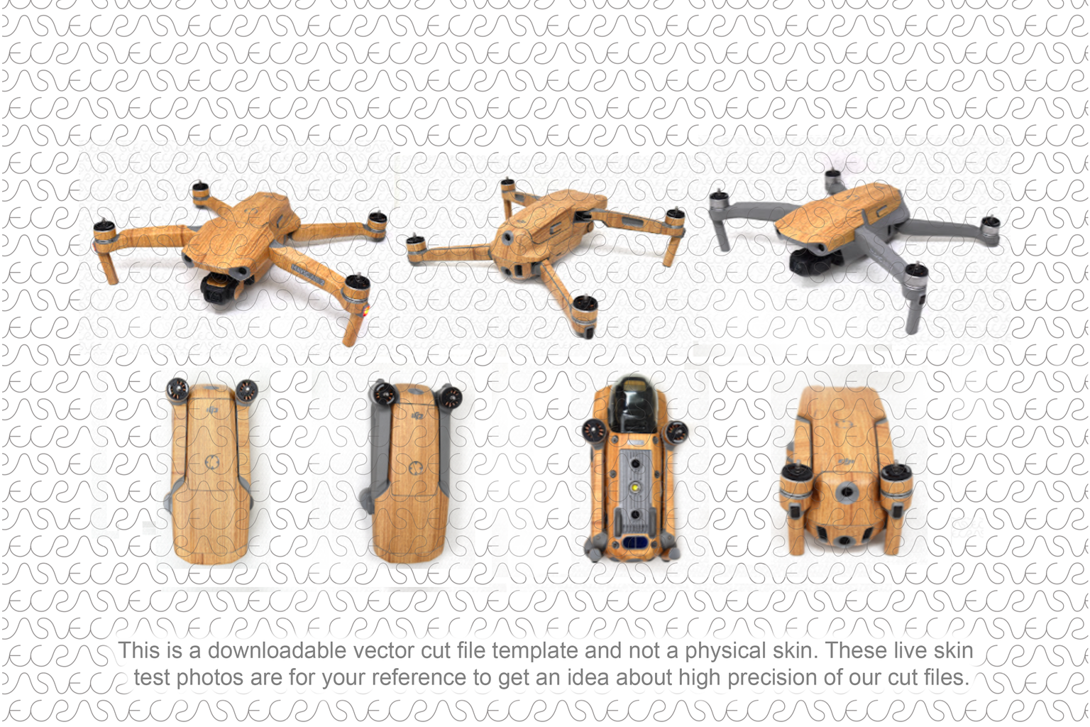 Cut Ready Vector Cut File Templates for DJI / Drone Skins in Ai, PLT ...