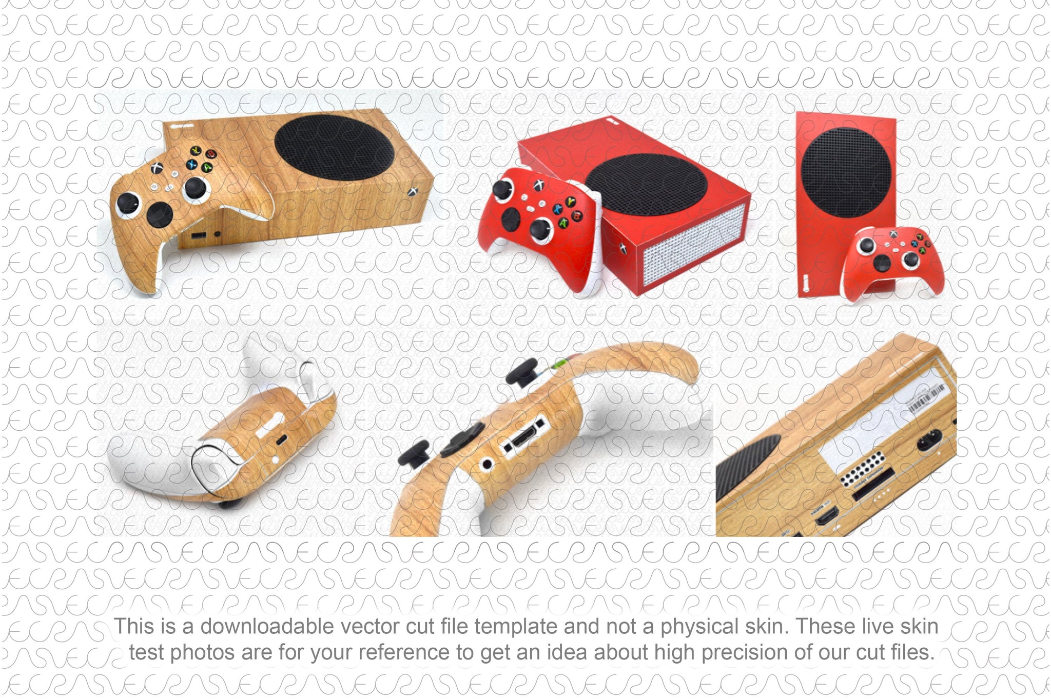 Vinyl Ready Vector Cut File Templates for Xbox Gaming Skins in Ai, PLT ...
