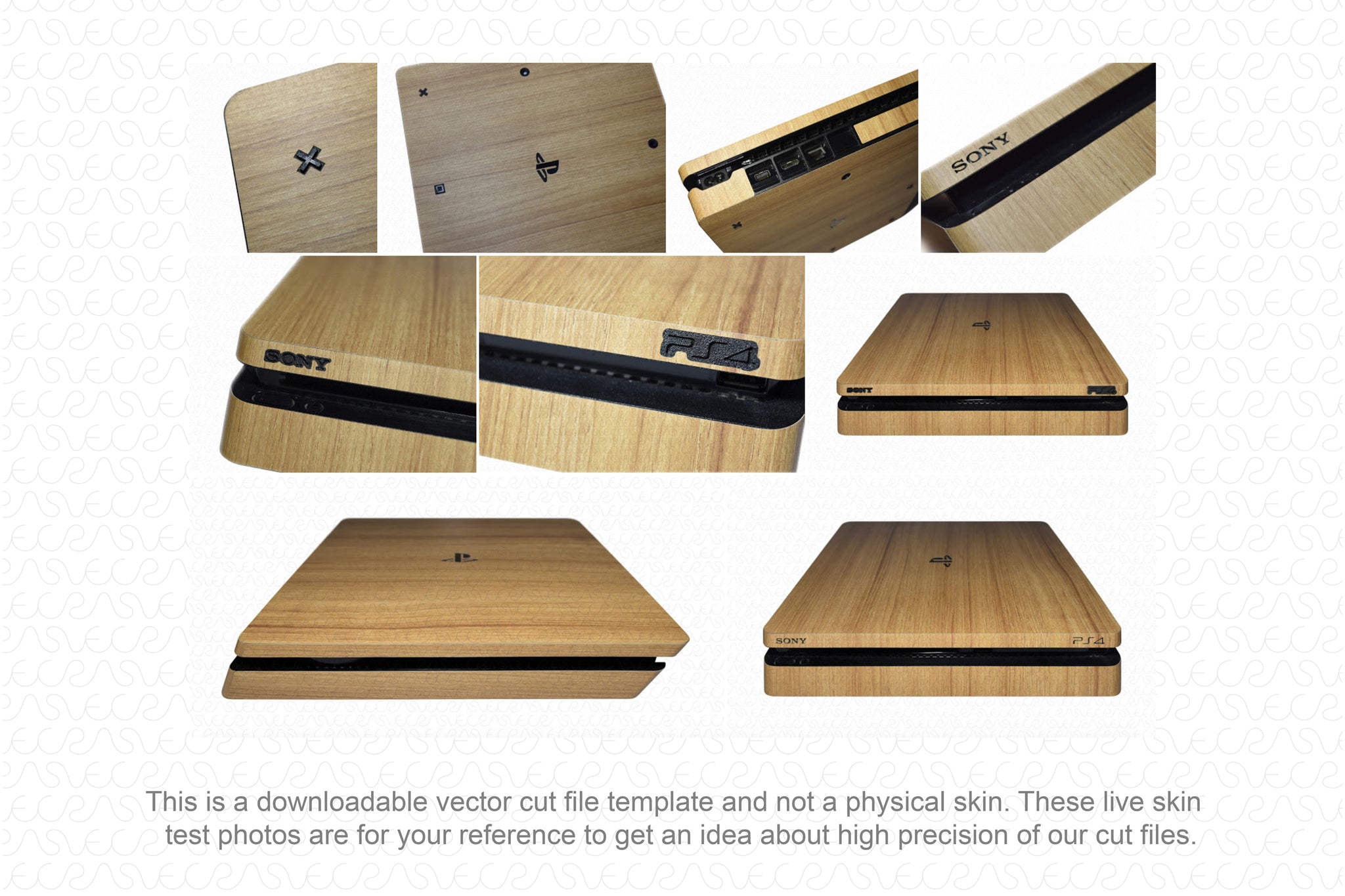 Vinyl Ready Vector Cut File Templates for PlayStation Gaming Skins in ...