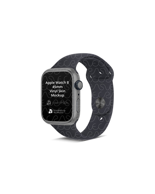 Apple Watch Series 8 45mm (2022) Smart PSD Skin Mockup Template — VecRas