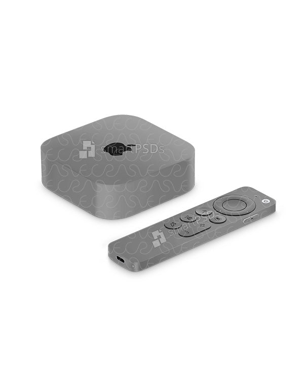 Apple TV 4K (2022) PSD Skin Mockup Template — VecRas