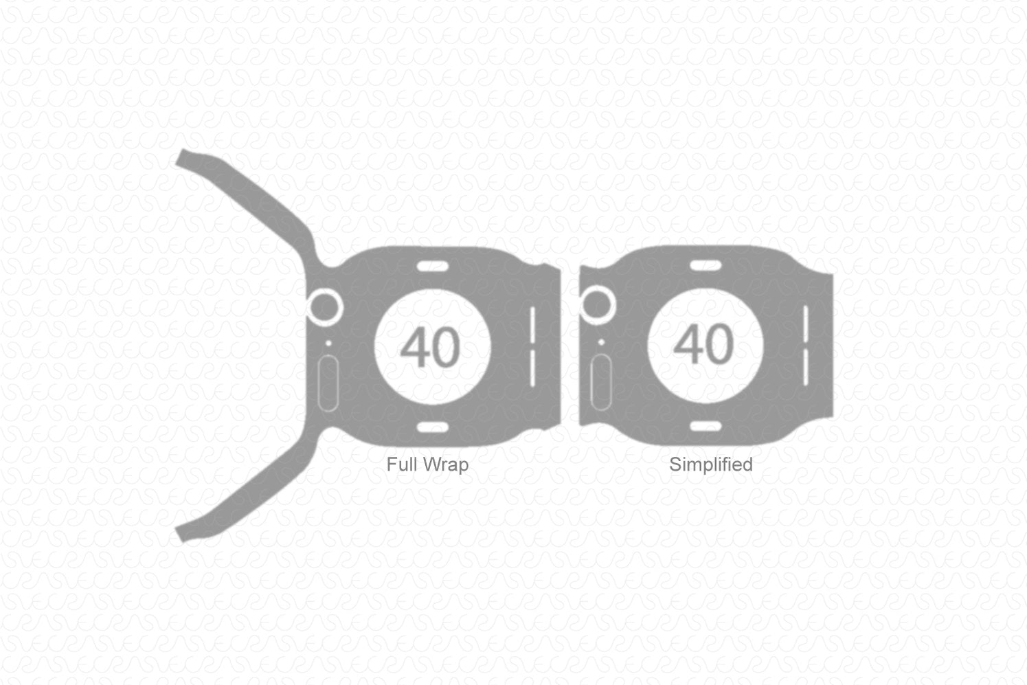 Vinyl Ready Vector Cut File Templates for Apple Watch / Watch Skins in ...