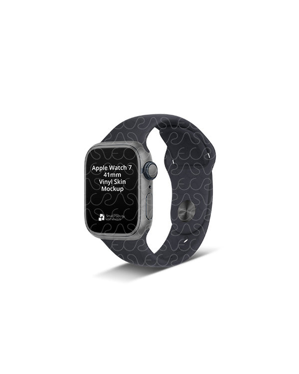 Apple Watch 41mm Series 7 (2021) Smart PSD Skin Mockup Template — VecRas