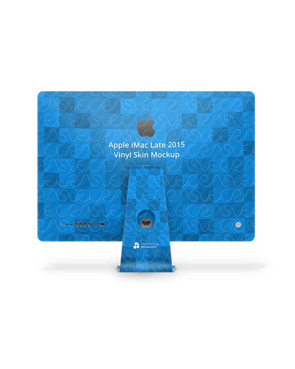 Apple iMac 21.5-inch Vinyl Skin Design Mockup 2015 — VecRas