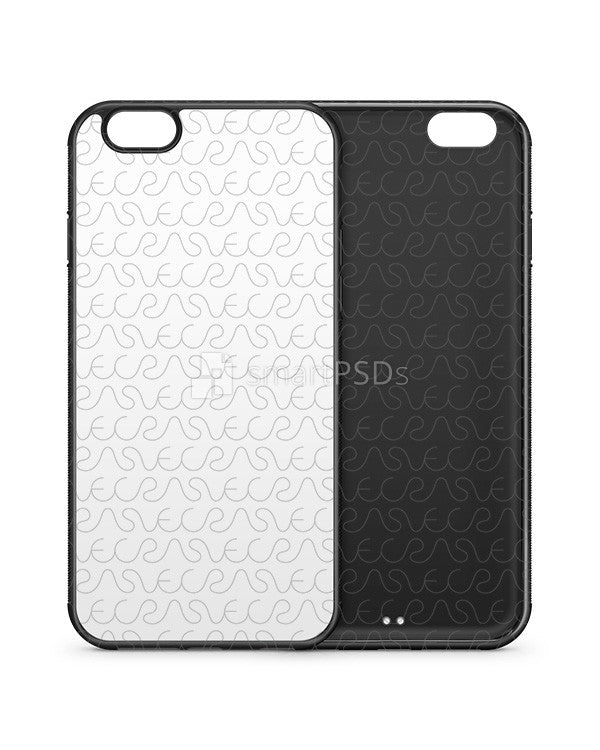 Apple iPhone 6-6s Plus 2d Rubber Flex Mobile Case Design Mockup 2015 ...
