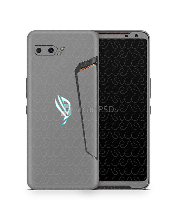 Asus ROG Phone II (2019) PSD Skin Mockup Template — VecRas