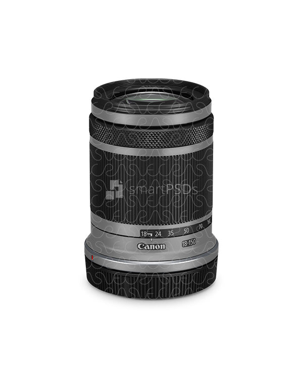 Canon RF 18-150mm Lens (2022) Smart PSD Skin Mockup Template — VecRas