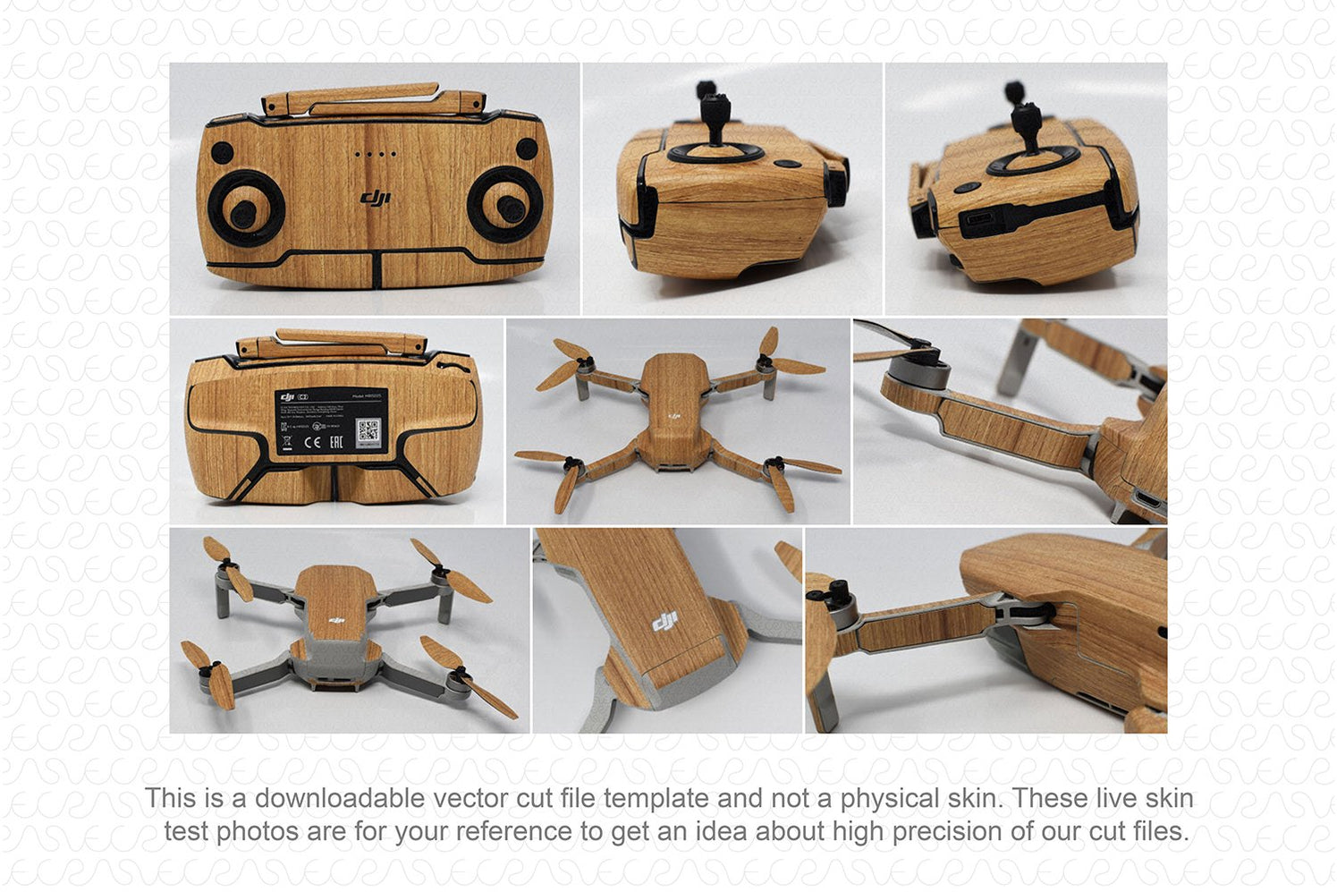 Cut Ready Vector Cut File Templates for DJI / Drone Skins in Ai, PLT ...