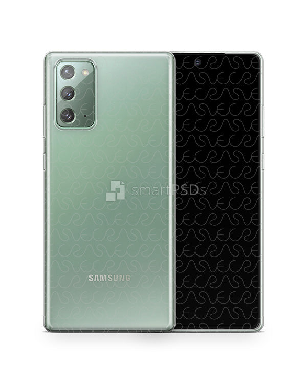 Galaxy Note 20 (2020) TPU Clear Case Mockup — VecRas
