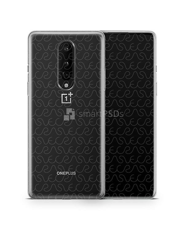OnePlus 8 (2020) TPU Clear Case Mockup — VecRas