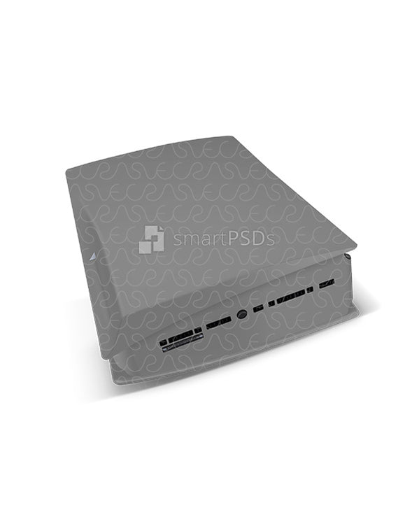 Sony PS5 Disc Console Vinyl Skin Mockup PSD Template Combo — VecRas