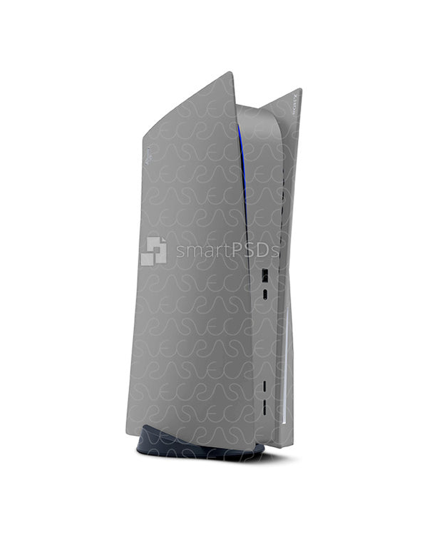 Sony PS5 Console (2020) Vinyl Skin Mockup PSD Template — VecRas
